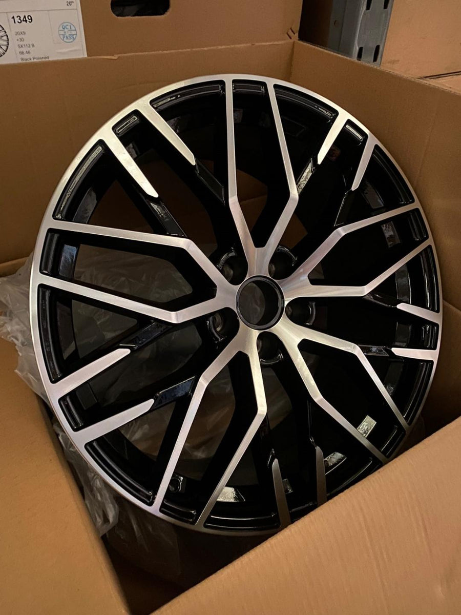 AUDI R8 STYLE GLOSS BLACK POLISHED – Ace Alloys Lancashire